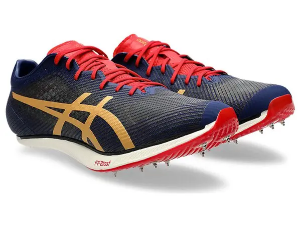 Asics Sonicsprint Elite3 Track Spikes - Navy/gold