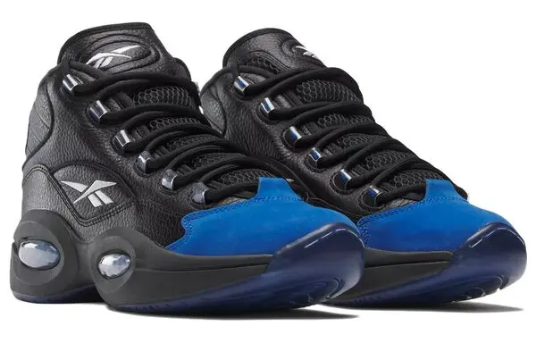 REEBOK Question Mid 'black Vector Blue - Core Black/vector Blue/white