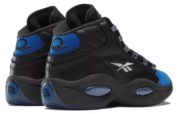 REEBOK Question Mid 'black Vector Blue - Core Black/vector Blue/white
