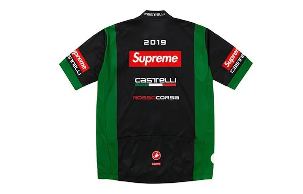 Supreme Ss19 X Castelli Cycling Jersey Crossover Bike Short Sleeve - Green