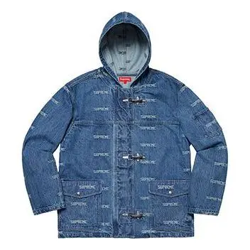 Supreme Logo Denim Turnout Jacket