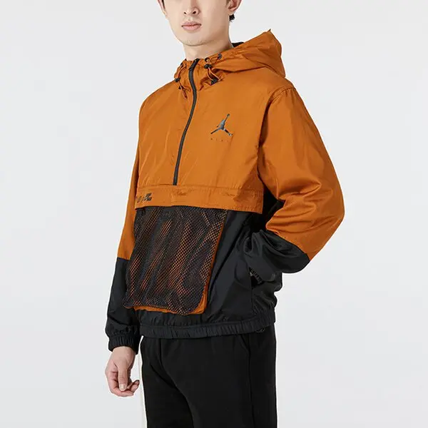 JORDAN Air Ss22 Half Zipper Breathable Knit Hooded Jacket