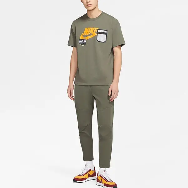 Nike Logo Printing Cozy Round Neck Short Sleeve