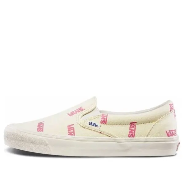 VANS Classic Slip-on Lx Canvas Multi Logo Rutabaga - White