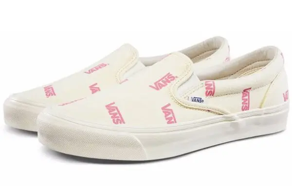 VANS Classic Slip-on Lx Canvas Multi Logo Rutabaga - White