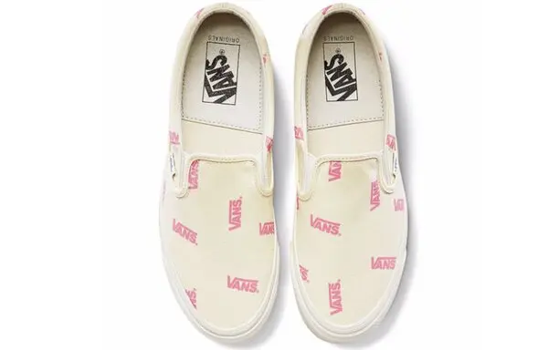 VANS Classic Slip-on Lx Canvas Multi Logo Rutabaga - White