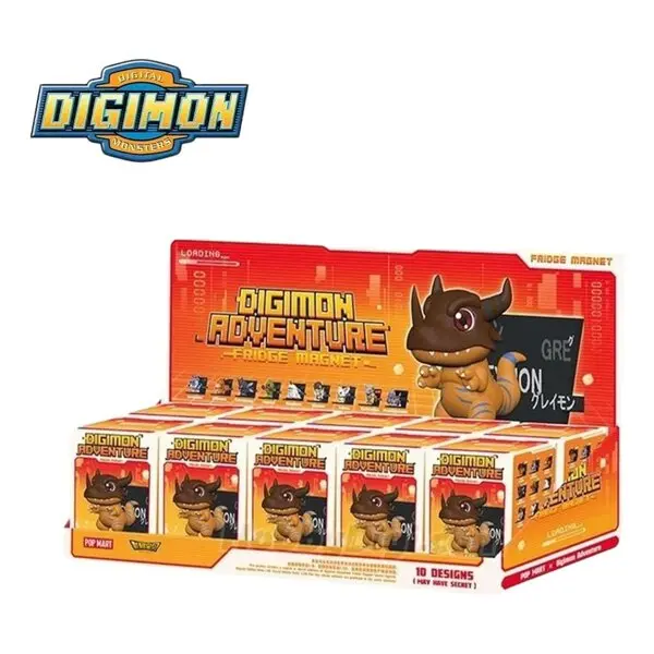 POP MART Digimon Fridge Magnet Sealed Case - Multi-color