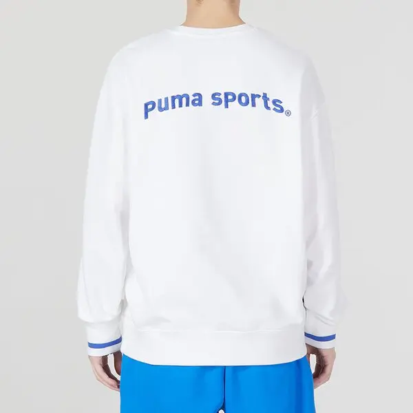 PUMA Team Crew Tr Logo Long Sleeve Sweater