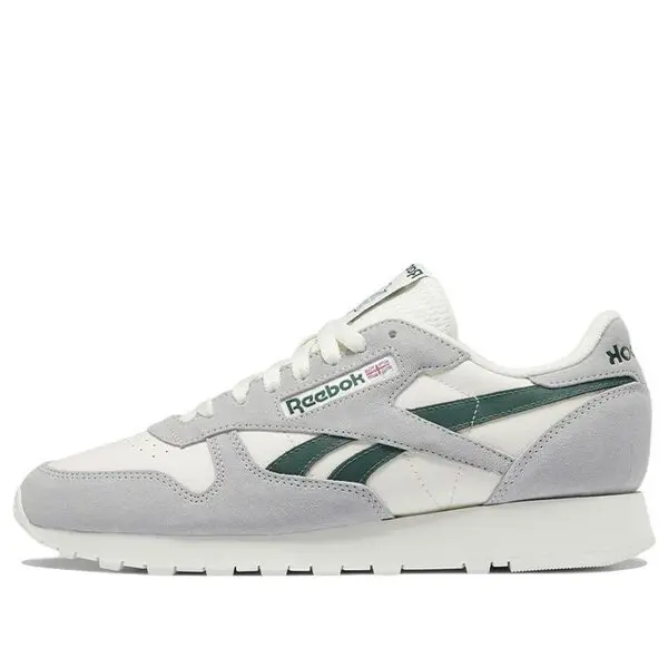 REEBOK Classic Leather Sneakers - White/gray/green