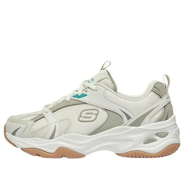 Sketchers D'lites 4.0 Athletic Shoes - White/grey