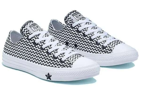 CONVERSE Chuck Taylor All Star Mission-v Low Top "wave Pattern - Black/white
