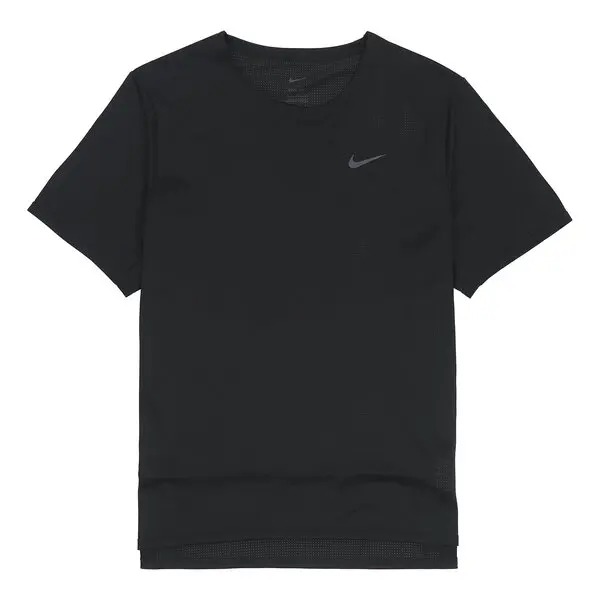 Nike Dri-fit Rise 365 Spray Painting T-shirt - Black