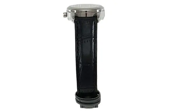 Casio Analog Quartz Leather Strap Watch - Silver