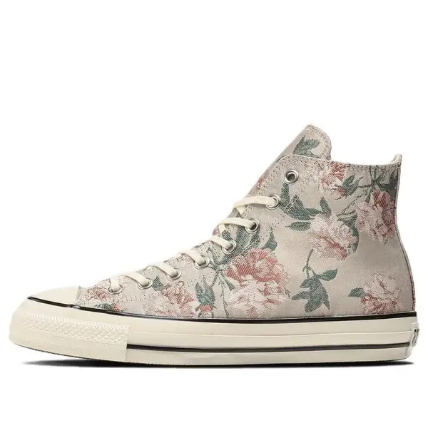 CONVERSE Chuck Taylor All Star High Top Floral Sneakers - Tan/white