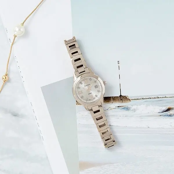 Casio Sheen Analog Quartz Watch With Sapphire Crystal - White