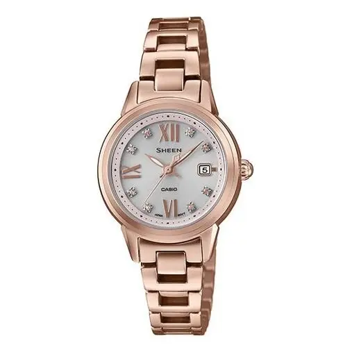 Casio Sheen Analog Quartz Watch With Sapphire Crystal - White