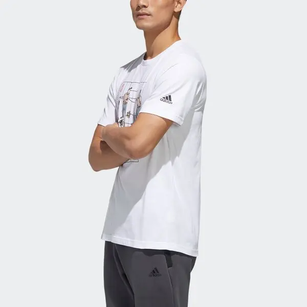 Adidas Ub Gfx Tee 2 Funny Printing Sports Short Sleeve