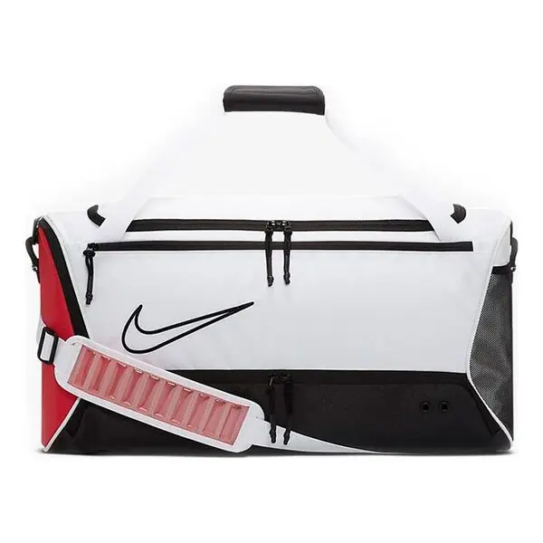 Nike Elite Basketball Duffel Bag - White/black/university Red