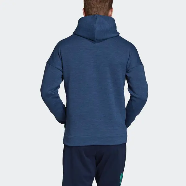 Adidas Real Madrid Hooded Jacket - Dark Blue