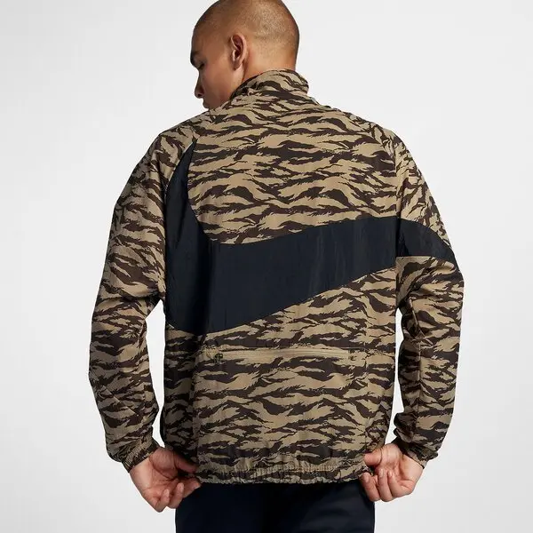 Nike Aop Swoosh Half Zip Woven Jacket