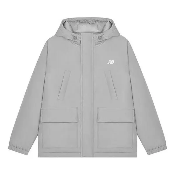 NEW BALANCE Hooded Sports Jacket - Grey