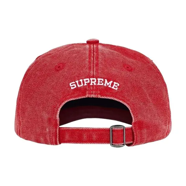 Supreme Pigment Coated S Logo 6-panel Cap - Red