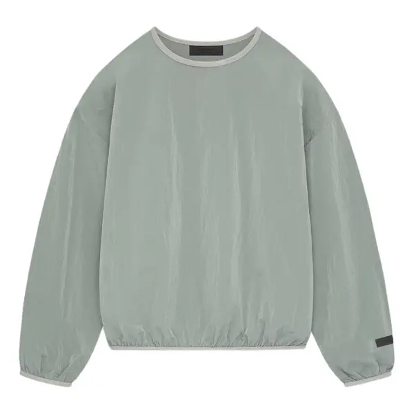 Fear Of God Ss24 Crinkle Nylon Pullover Crewneck - Seal