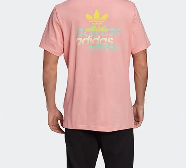 Adidas Originals Front Back Tee Sports Short Sleeve - Pink