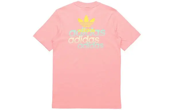 Adidas Originals Front Back Tee Sports Short Sleeve - Pink