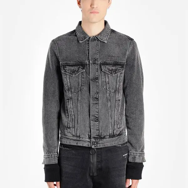 Off-White Denim Distressed Jacket