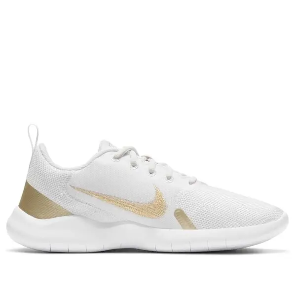 Nike Flex Experience Run 10 "white Metallic Gold - White/gold