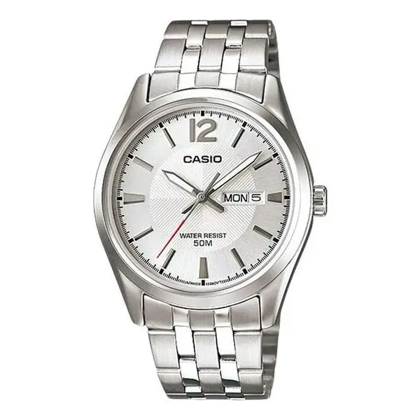 Casio Stainless Steel Analog Watch - Silver