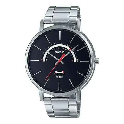 Casio Dress Classic Minimalistic Analog Watch Silver - Black