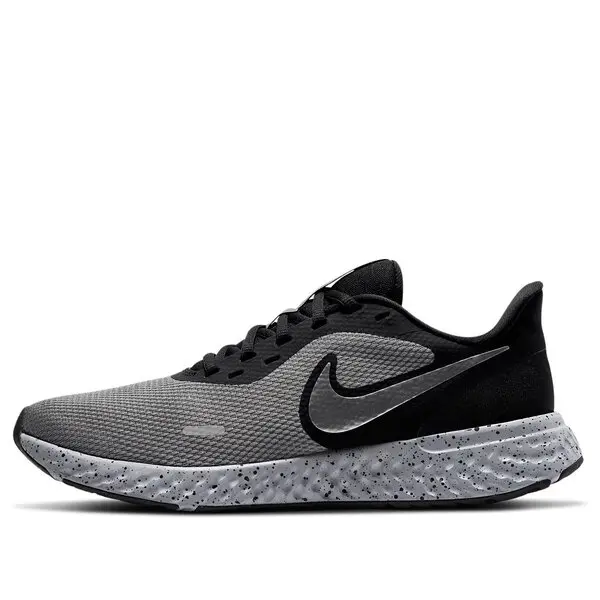 Nike Revolution 5 Premium 'black Chrome' Sneakers - Grey/black