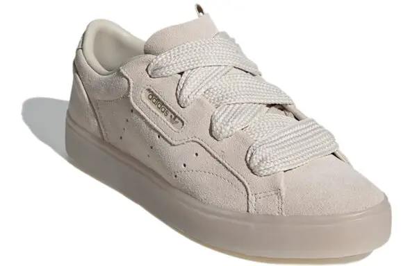 Adidas Sleek "bliss Gold Metallic" Sneakers - Cream