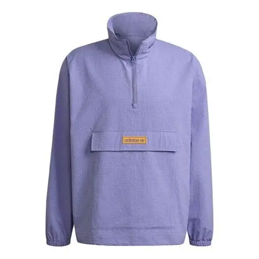 Adidas Originals Quarter Zip Hooded Jacket - Lavender