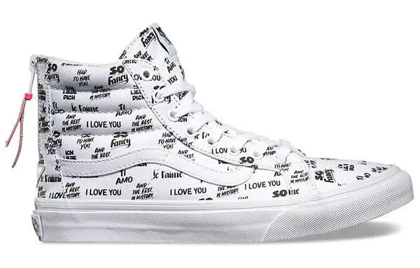 VANS Baron Von Fancy X Sk8-hi Slim Sneakers - White/black