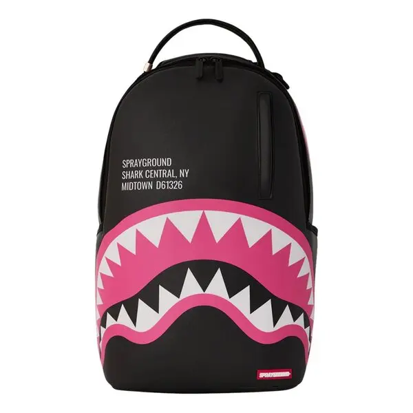 SPRAYGROUND Shark Central Dlxsv Backpack - Black/pink