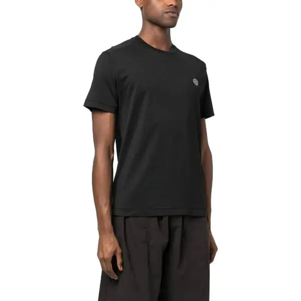 Stone Island Patch Logo T-shirt - Black