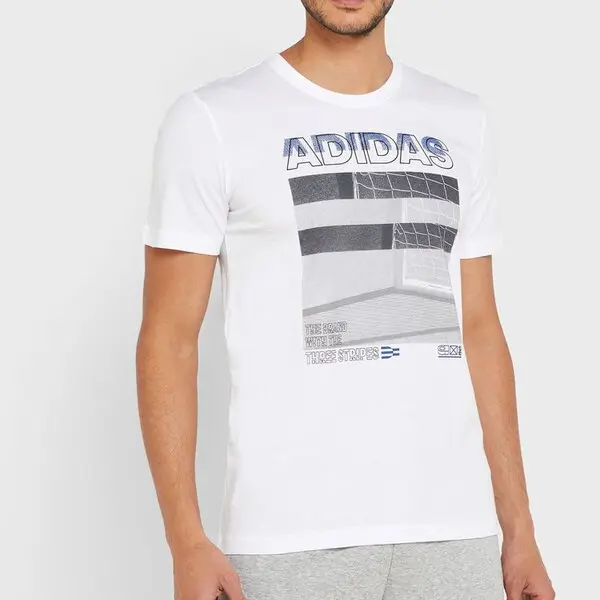 Adidas Mh Photo Tee Training Sports Round Neck Short Sleeve