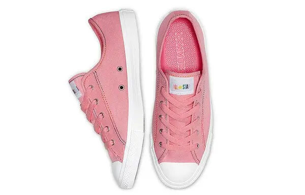 CONVERSE Chuck Taylor All Star Dainty Rainbow Low Top Sneakers - Pink/blue