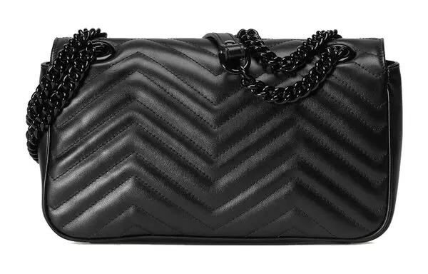 Gucci Gg Marmont Matelassé Shoulder Bag - Black