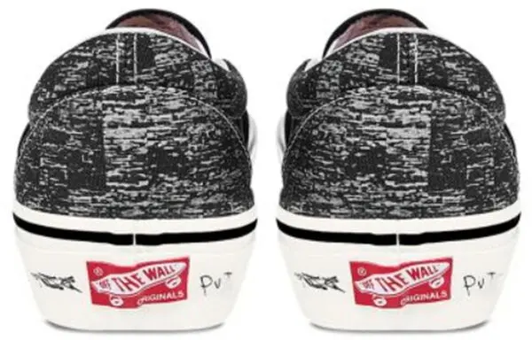 VANS Raised Wolves X Og Classic Slip-on Lx 'tv Static - Black