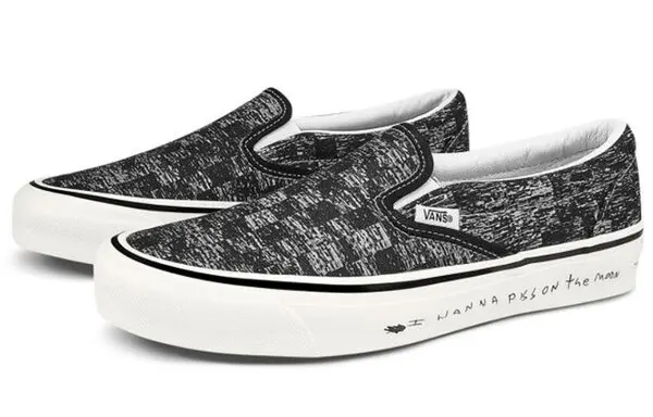 VANS Raised Wolves X Og Classic Slip-on Lx 'tv Static - Black