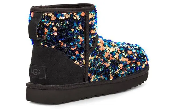 UGG Classic Mini Sequined Boots - Black