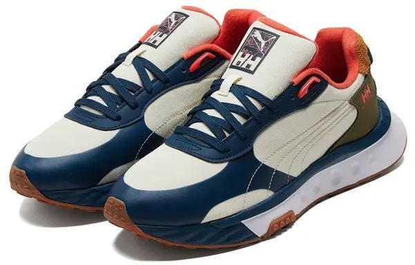 PUMA Helly Hansen X Wild Rider Crossover Sneakers - Blue/white/red