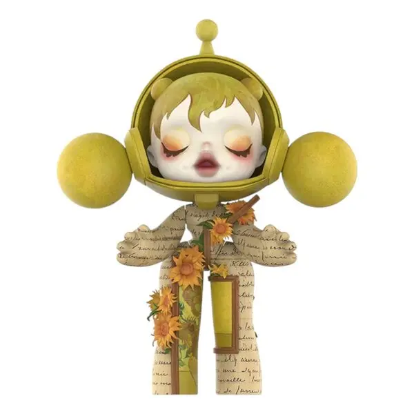 POP MART Skullpanda Van Gogh Museum Sunflowers 400% Collectible Figure - Multi-color