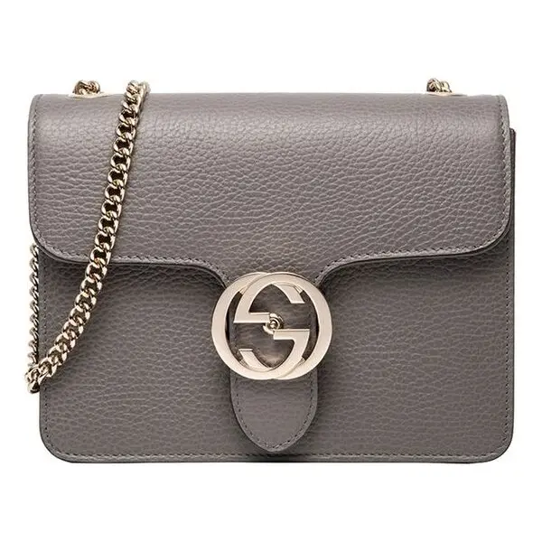 Gucci Leather Single-shoulder Bag - Grey