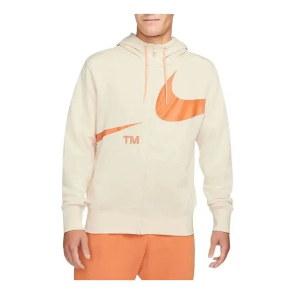 Nike Tech Fleece Full-zip Hoodie - Sand/orange