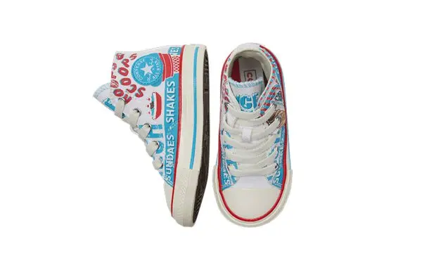 CONVERSE Chuck Taylor All Star 1970s High Top Sneakers - White/blue/red